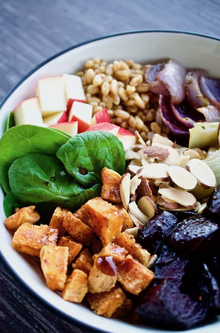 Winter Vegetable Buddha Bowl - Yummy Noises